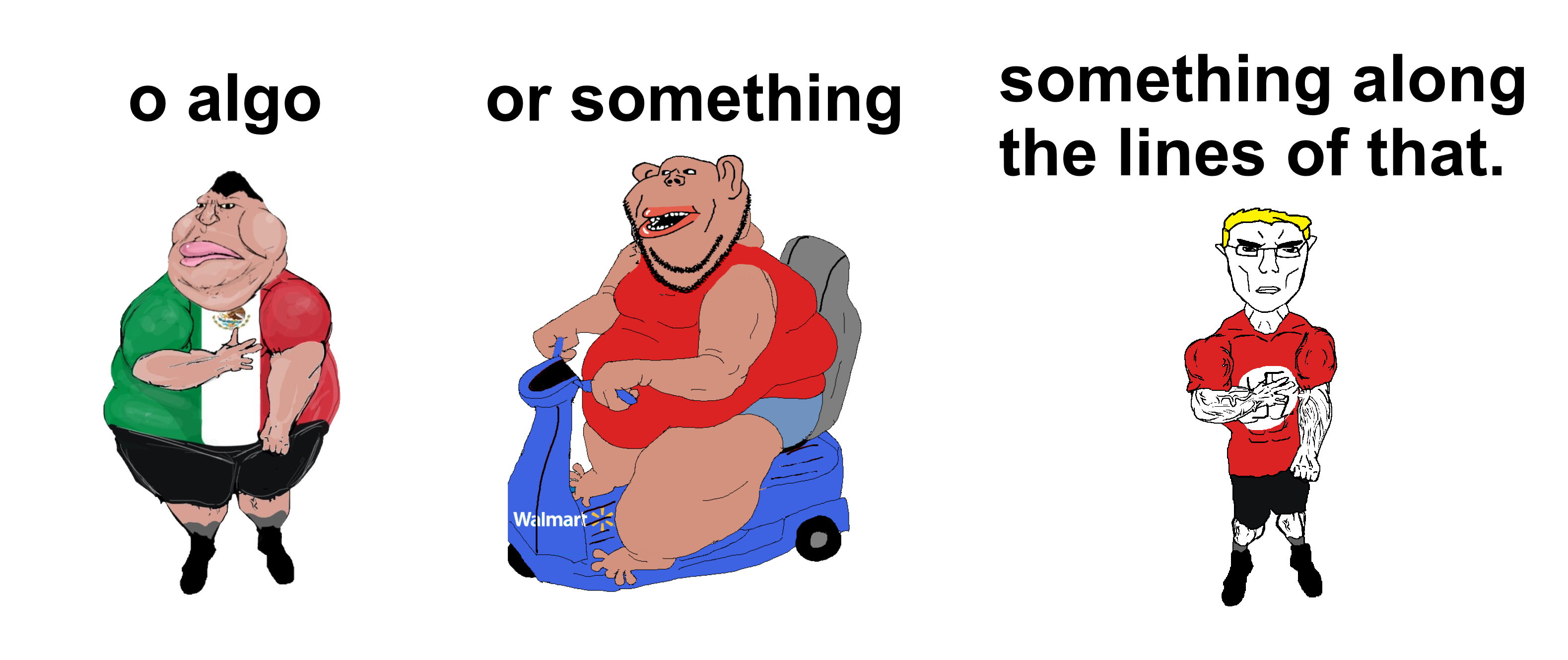 SoyBooru - Post 132965: 3soyjaks amerimutt aryan chud full_body meximutt mutt soyjak subvariant ...